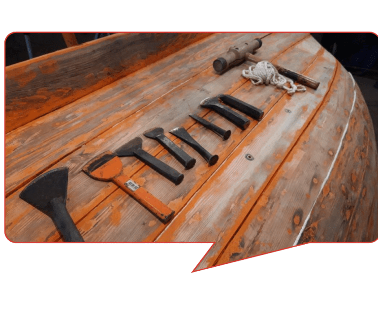 Le calfatage - Courlis de la Manche